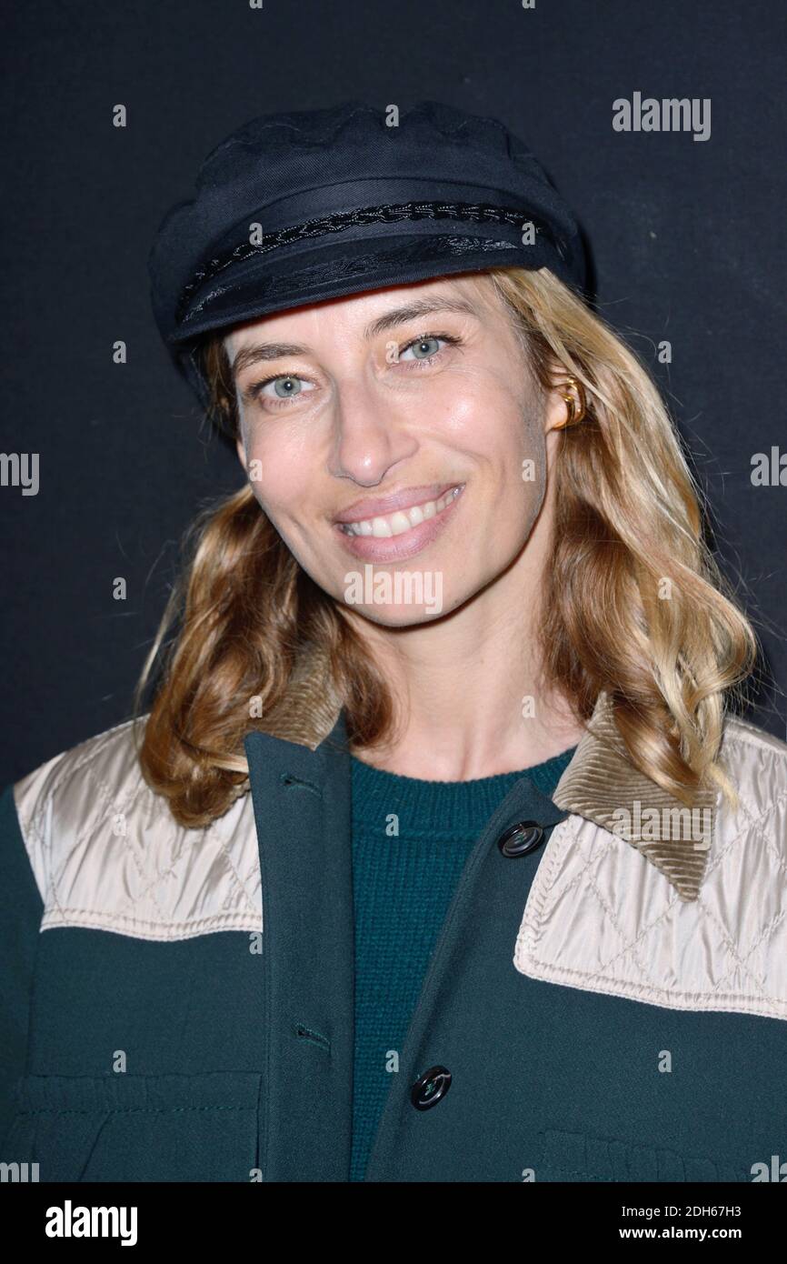 Alexandra Golovanoff arriving at the Carven Fashion Show as part of ...