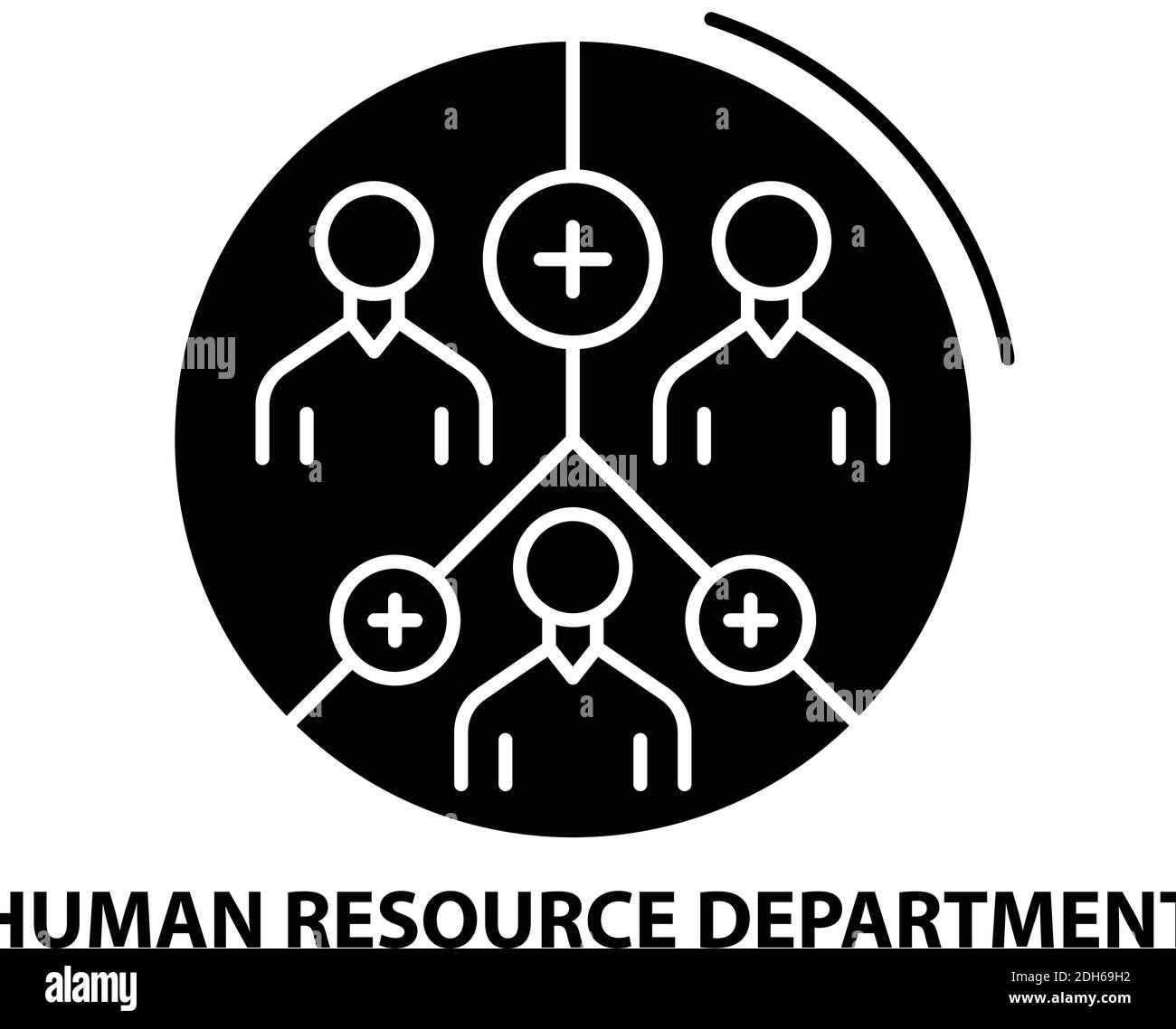 Hr department icon black Black and White Stock Photos & Images - Alamy