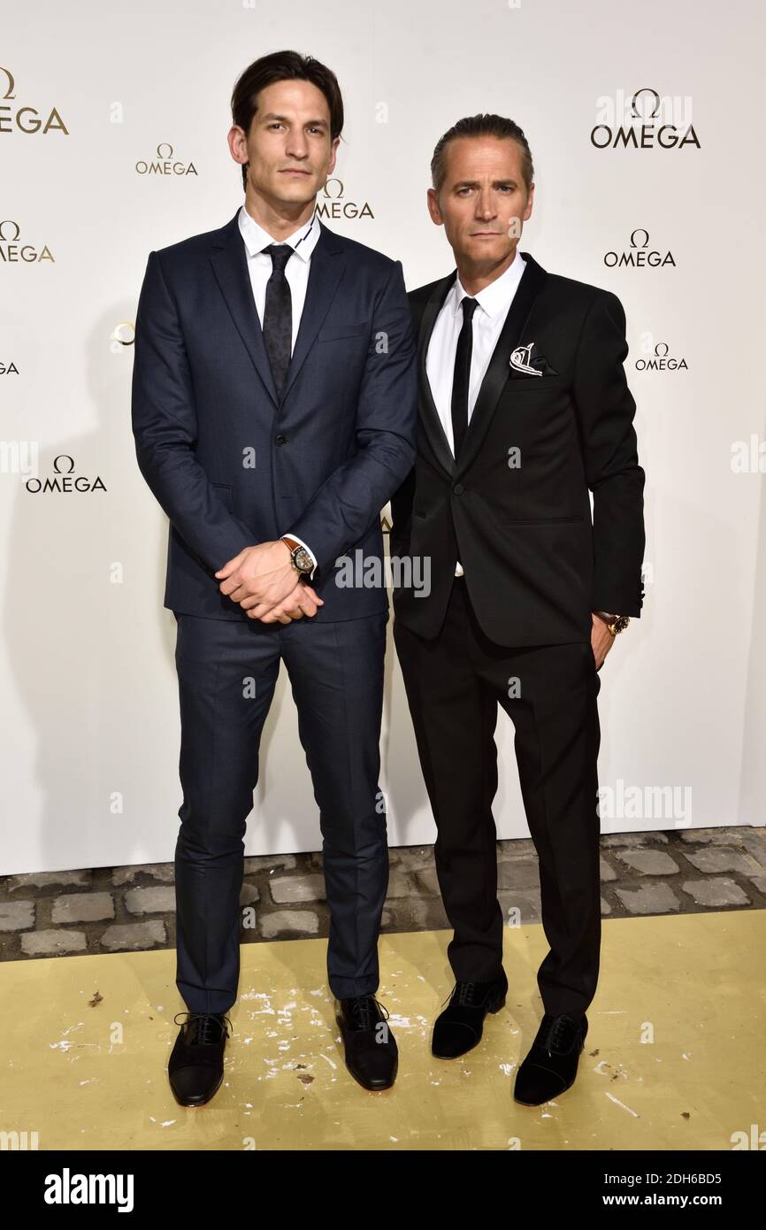Raynald Aeschlimann and Jarod Scott attending Her Time Omega photocall ...