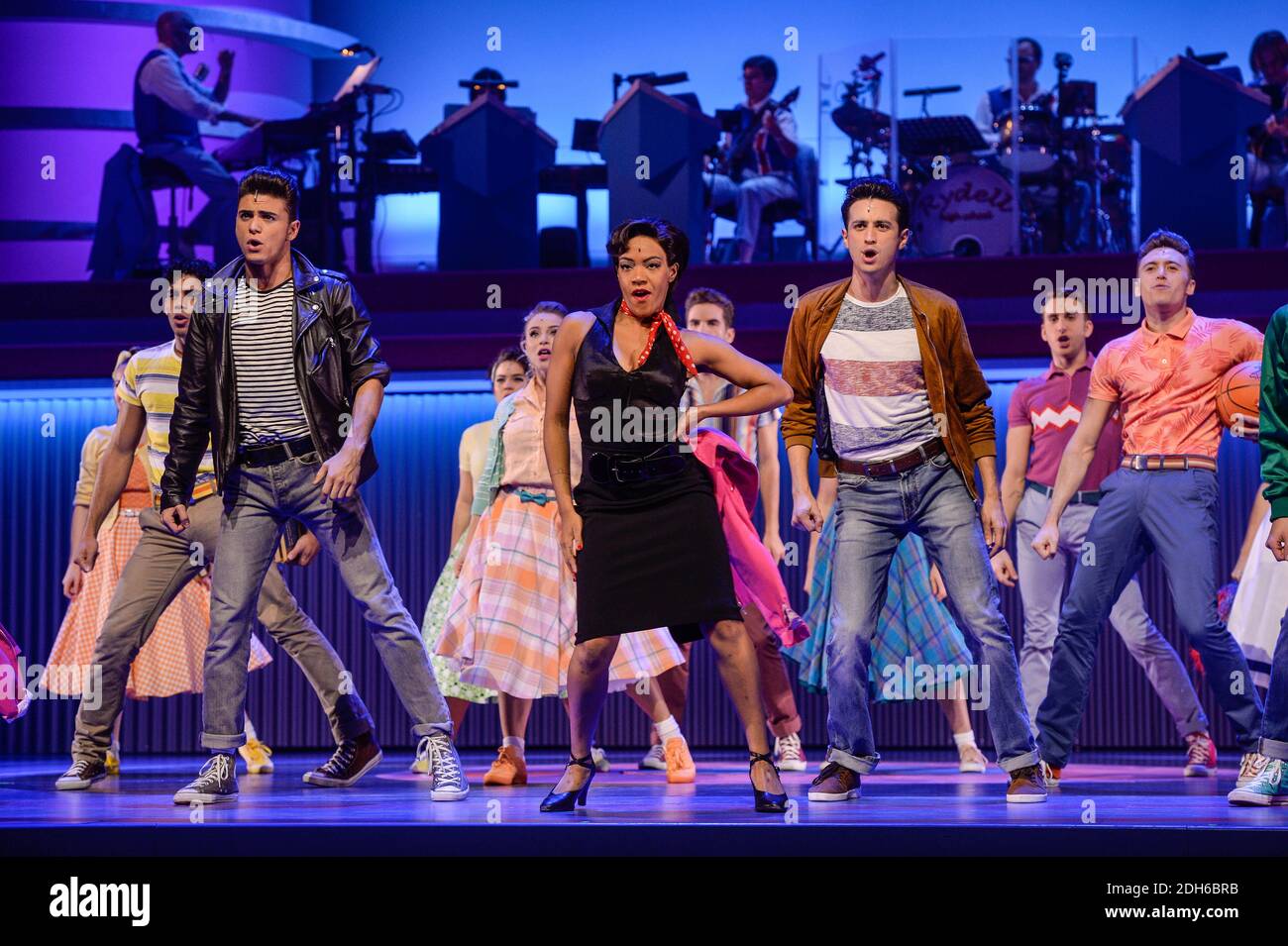 Press representation of Grease The Musical at Theatre Mogador in Paris ...