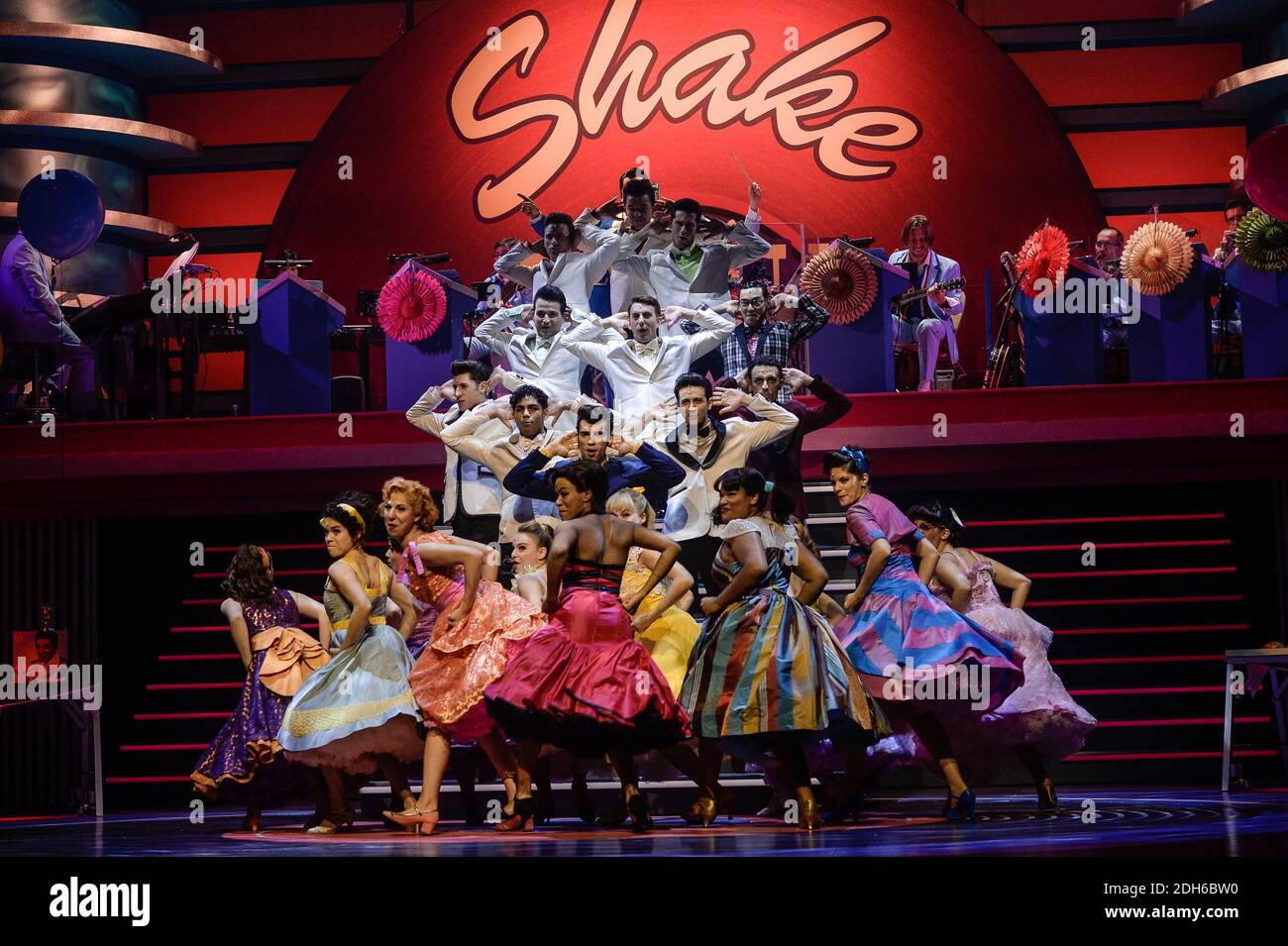 Press representation of Grease The Musical at Theatre Mogador in Paris ...