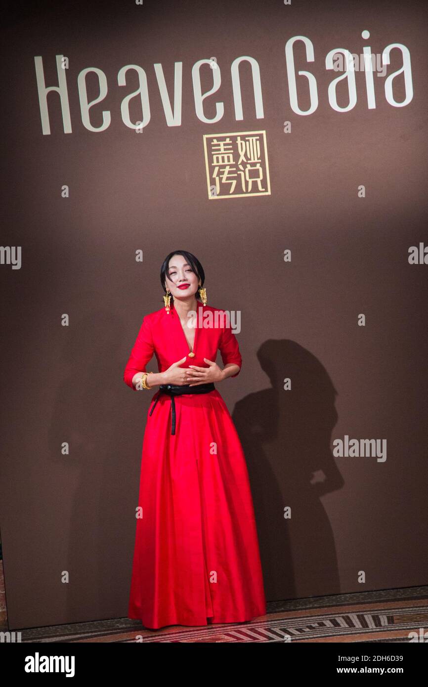 Designer Ying Xiong displays a creation designed by Ying Xiong on the ...