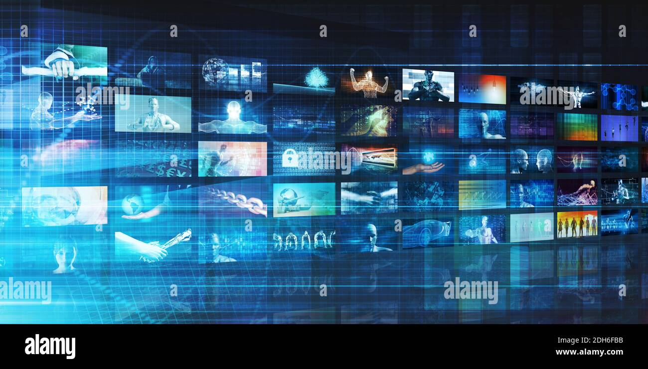 Multimedia Content Streaming Stock Photo - Alamy