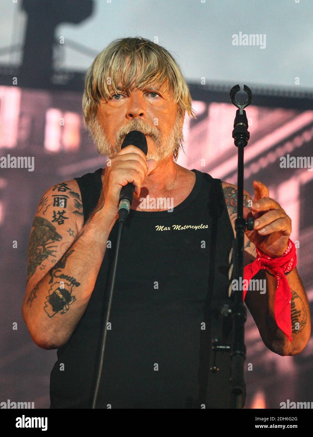 French singer Renaud Sechan, better known as Renaud, performs during ...