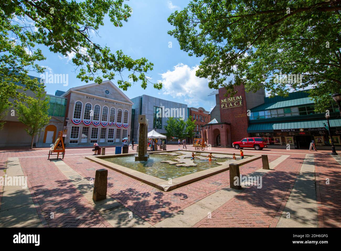 East India Square in front of Peabody Essex Museum PEM at 161 Essex ...