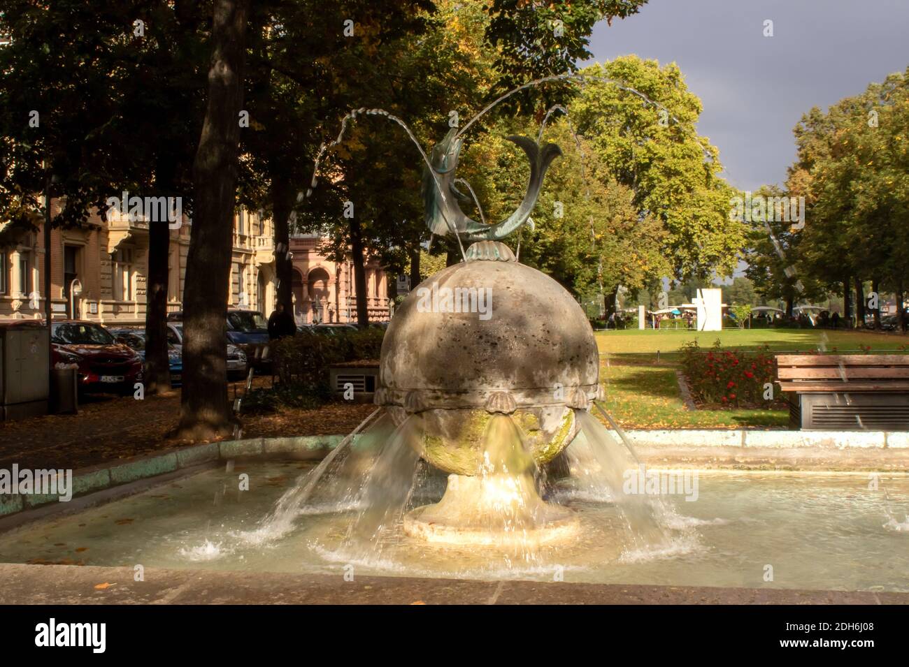 Fish gate fountain in hi-res stock photography and images - Alamy