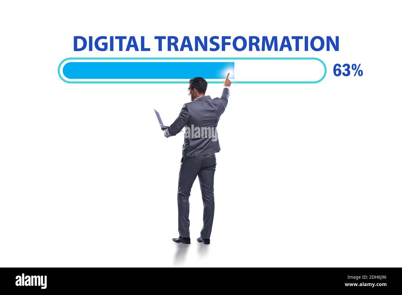 Management and digitalization Cut Out Stock Images & Pictures - Alamy