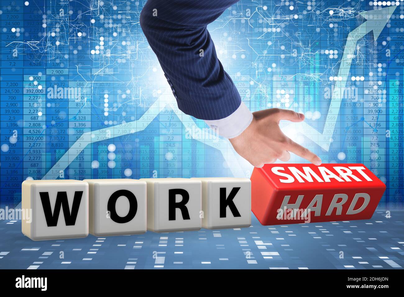 Concept of working smart not hard Stock Photo - Alamy