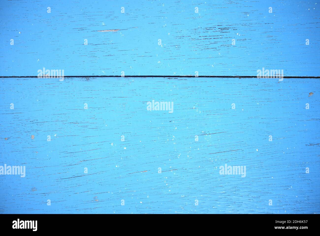 Weathered old wooden background with bright sky blue paint. Wood ...