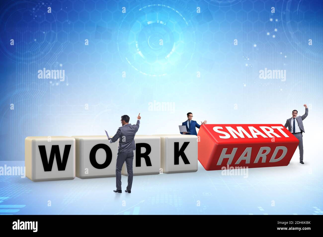 Concept of working smart not hard Stock Photo - Alamy