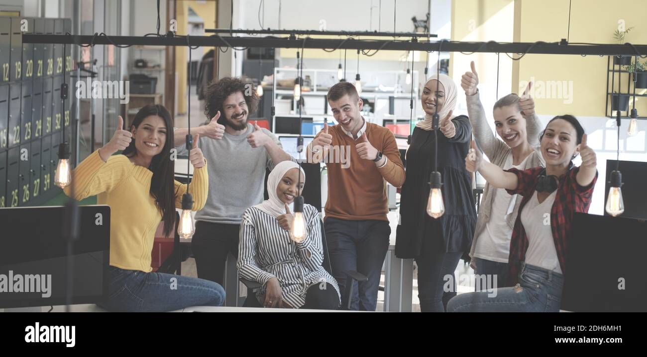 Business team celebrating Stock Photo - Alamy