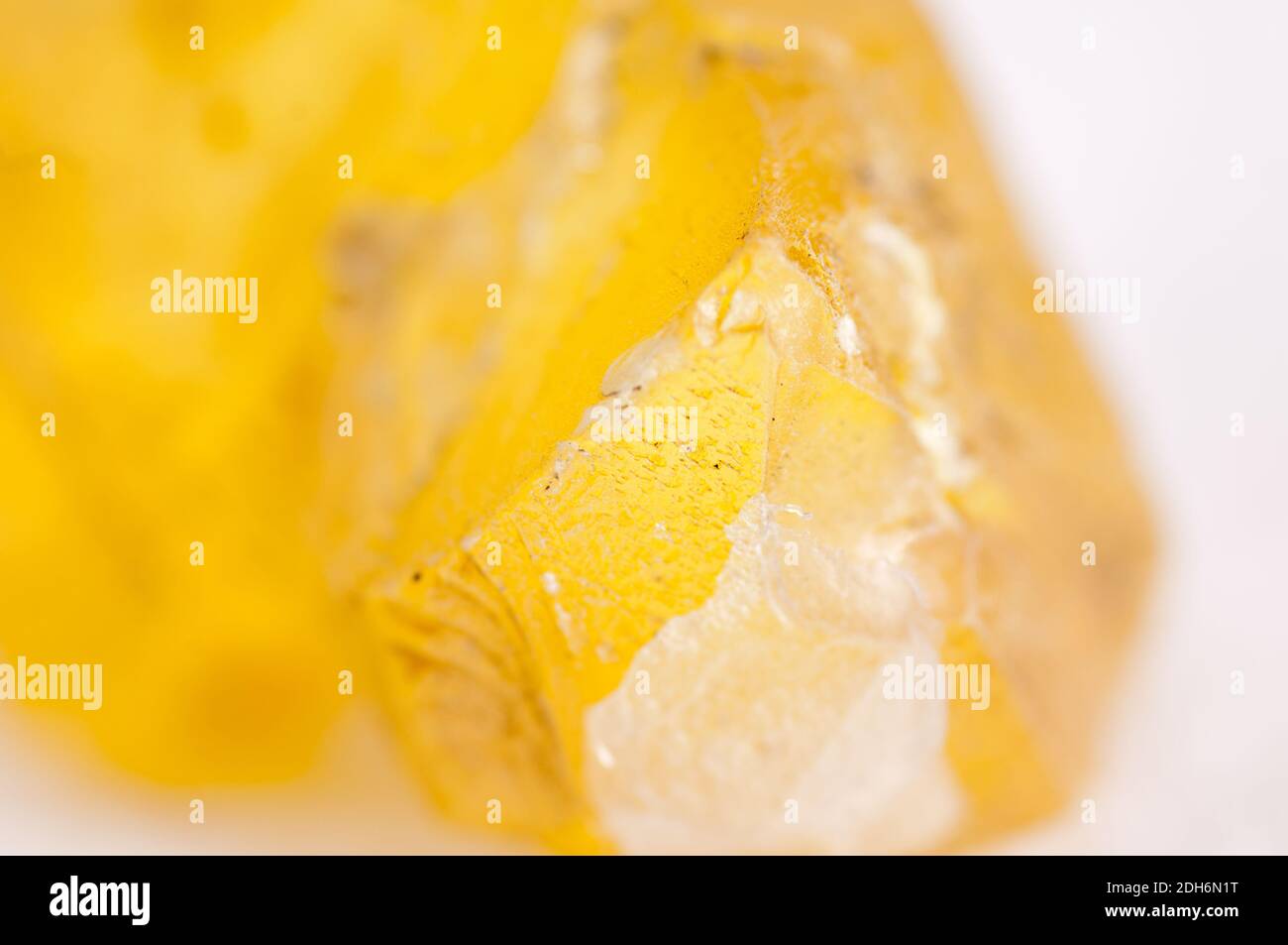 pure sulphur or sulfur ore sample, often called brimstone Stock Photo ...