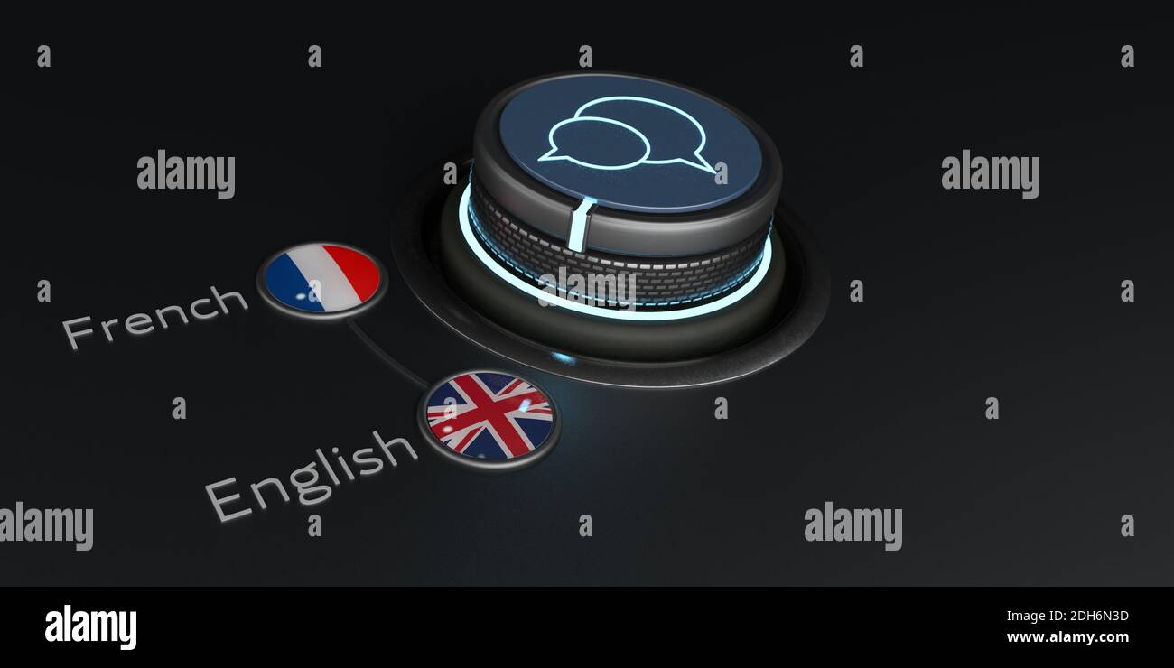 English and french flag hi-res stock photography and images - Alamy