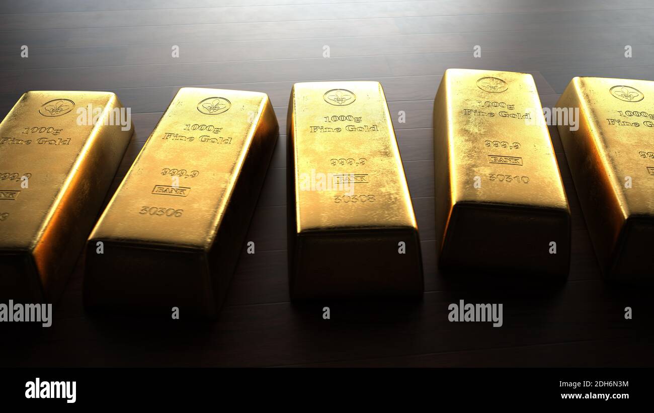Fine Gold Bars Stock Photo - Alamy