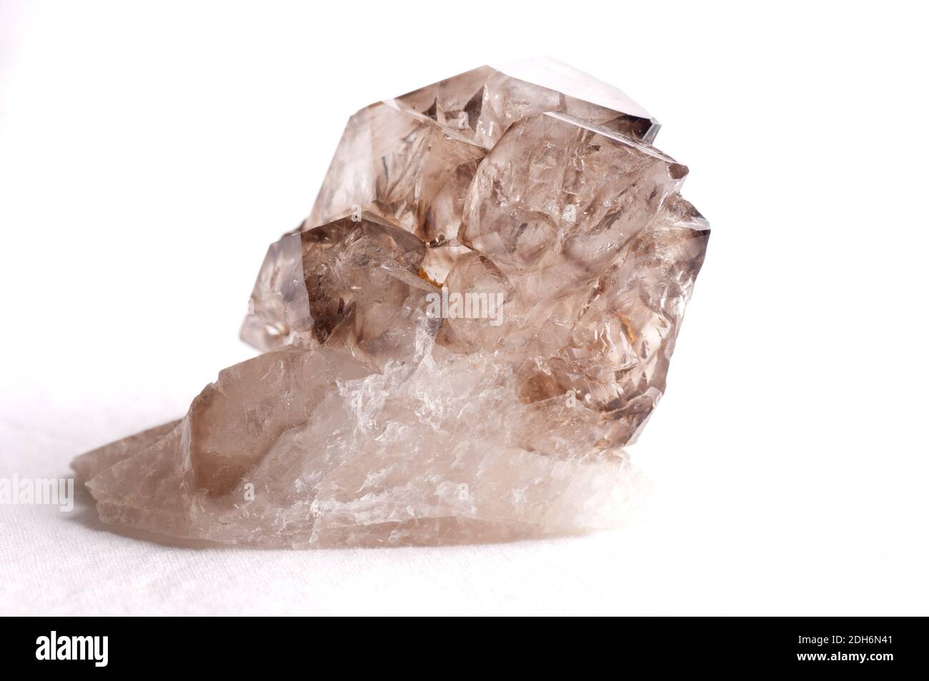 large dirty quartz crystal mineral sample with many facets Stock Photo ...