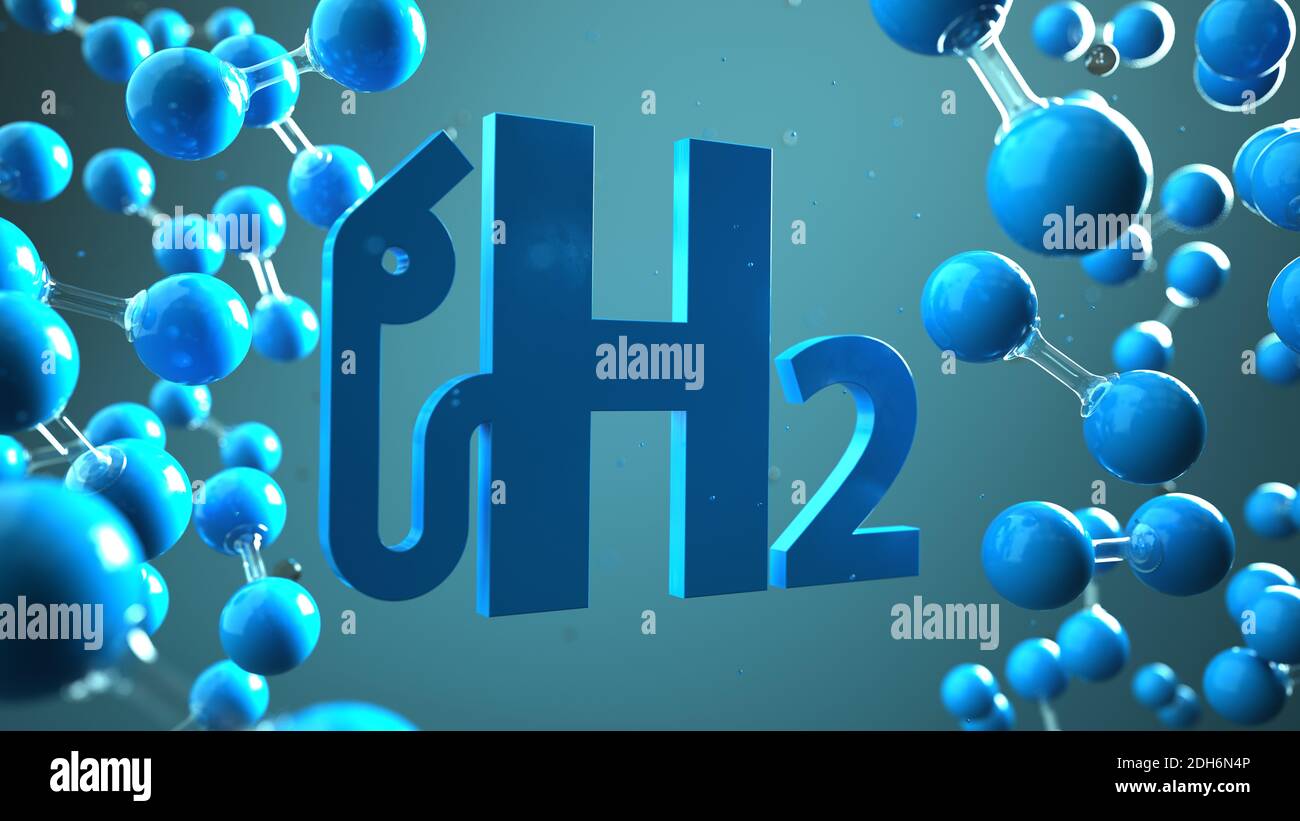 H2 Hydrogen Molecule Gas Pump Stock Photo - Alamy