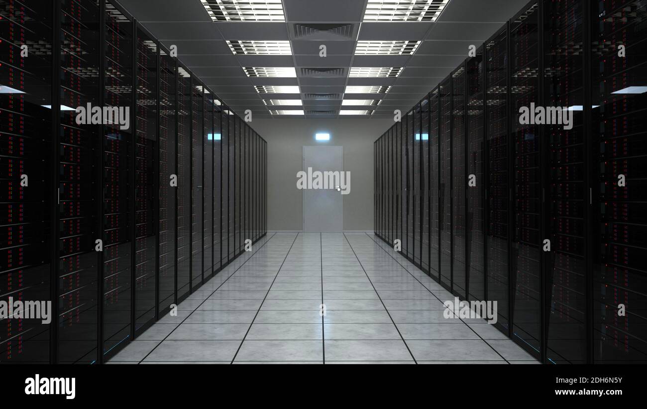 Data server racks hi-res stock photography and images - Alamy