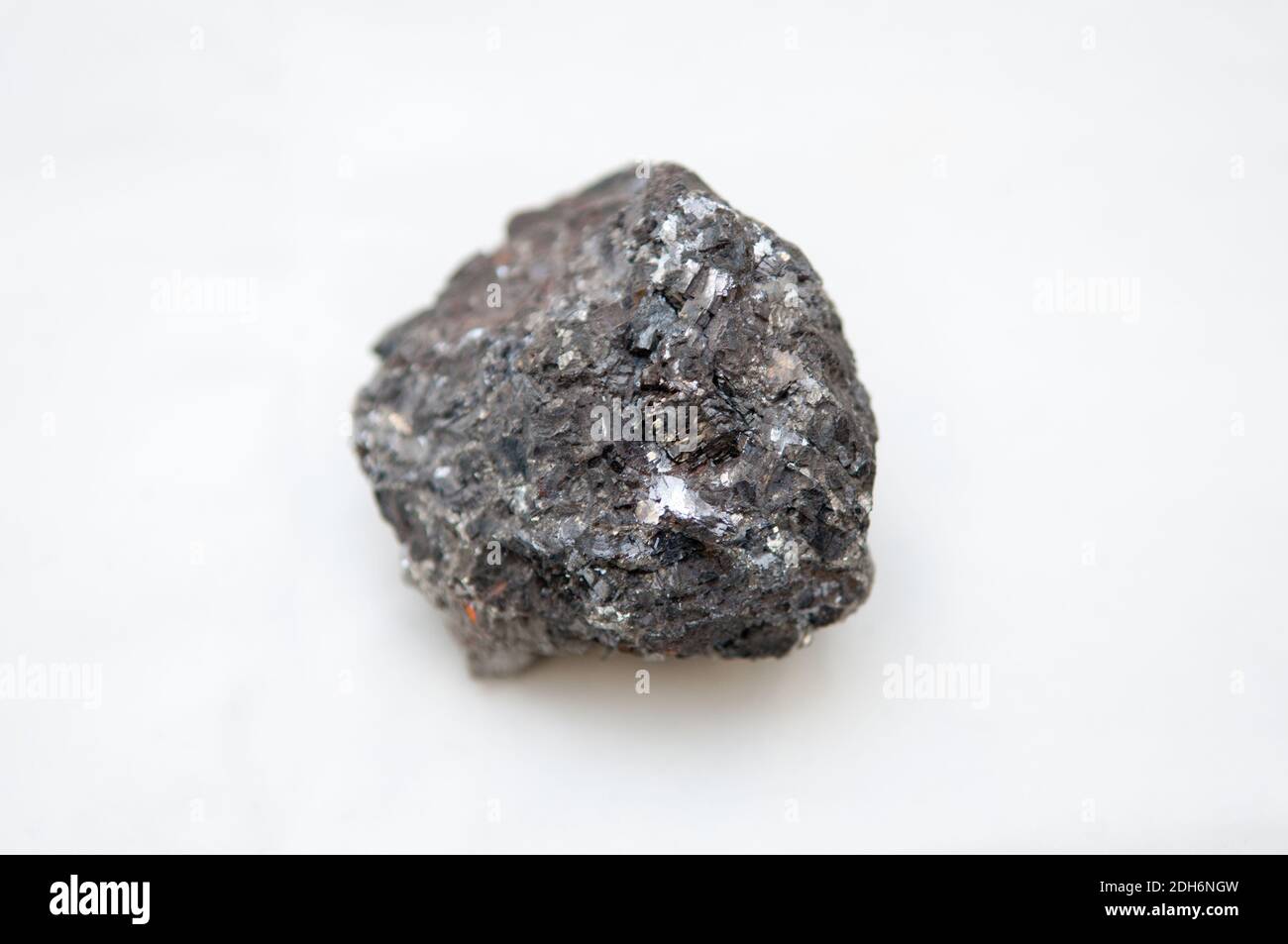 galena crystal mineral sample with silver metal Stock Photo - Alamy