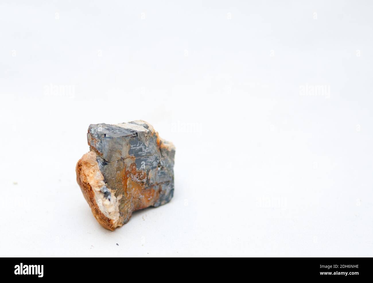 galena crystal mineral sample with silver metal Stock Photo - Alamy