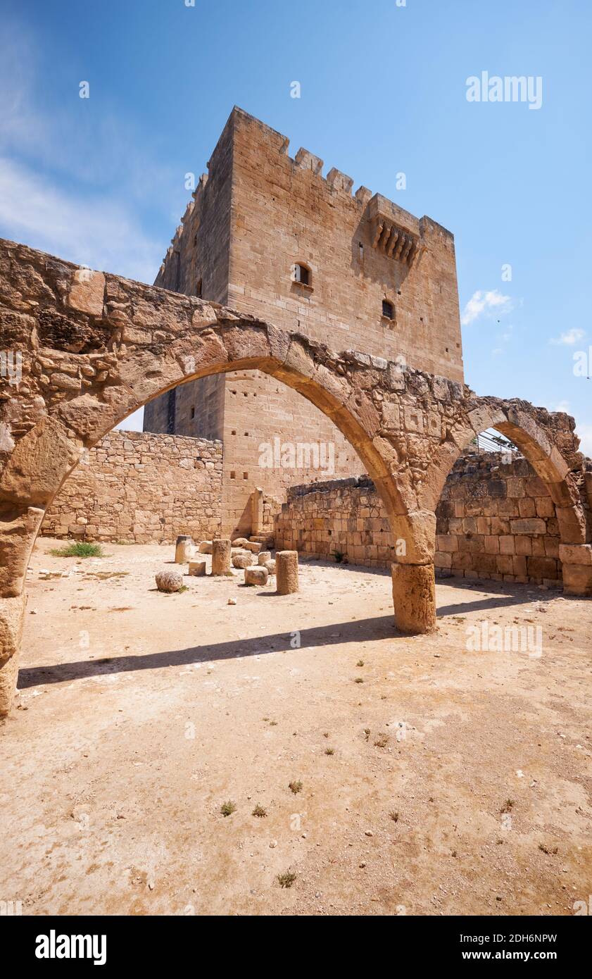 The old arches of Kolossi Castle. Kolossi. Limassol District. Cyprus ...