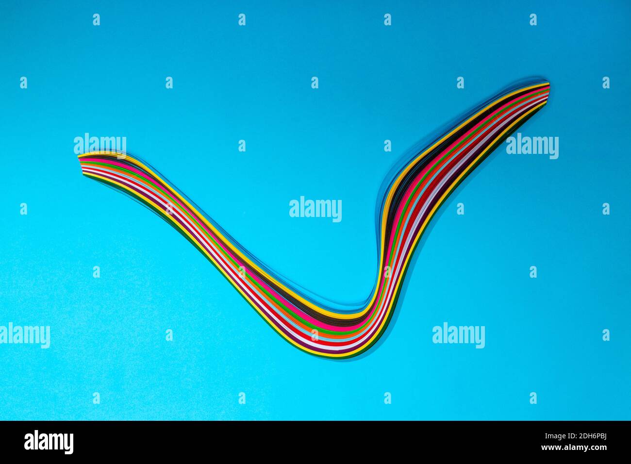 Abstract composition with a figure from colored paper Stock Photo - Alamy
