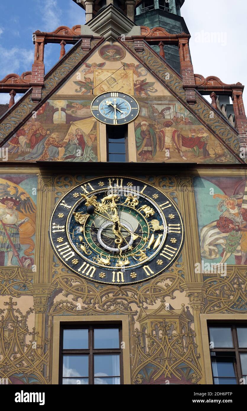 Astronomical clock ulm town hall hi-res stock photography and images ...