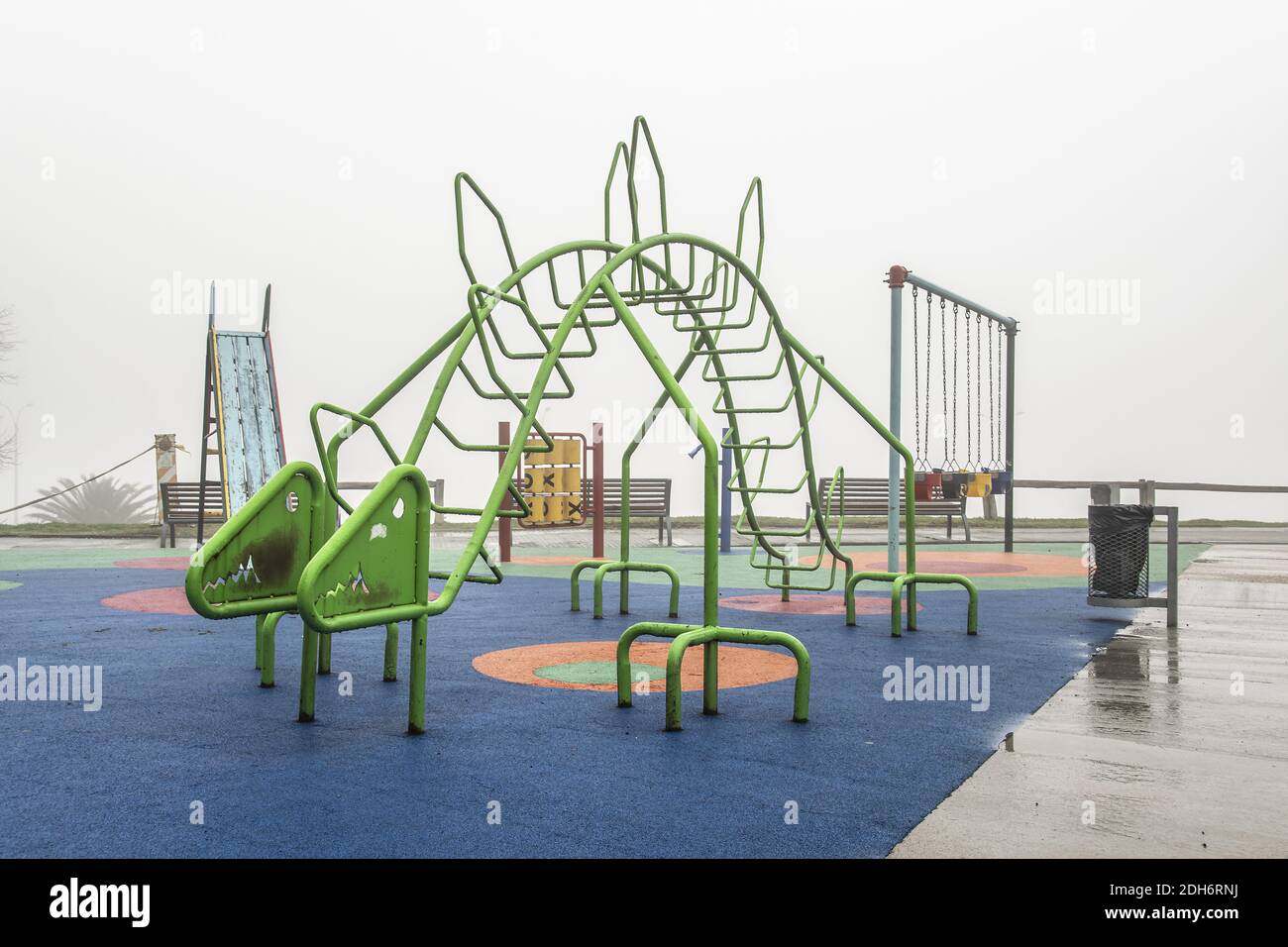 Empty Children Games Park, Montevideo, Uruguay Stock Photo - Alamy