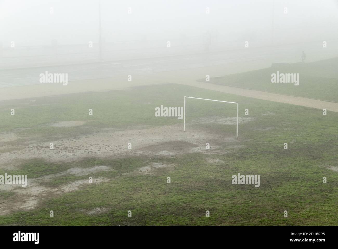 Muddy Empty Soccer Field, Montevideo, Uruguay Stock Photo - Alamy