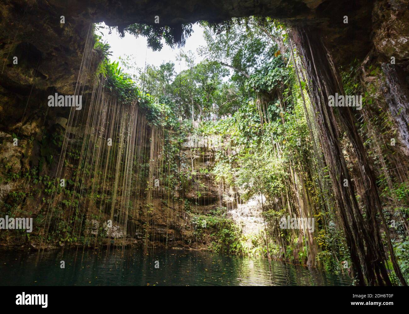 Mexico chichen itza natural water hole hi-res stock photography and ...