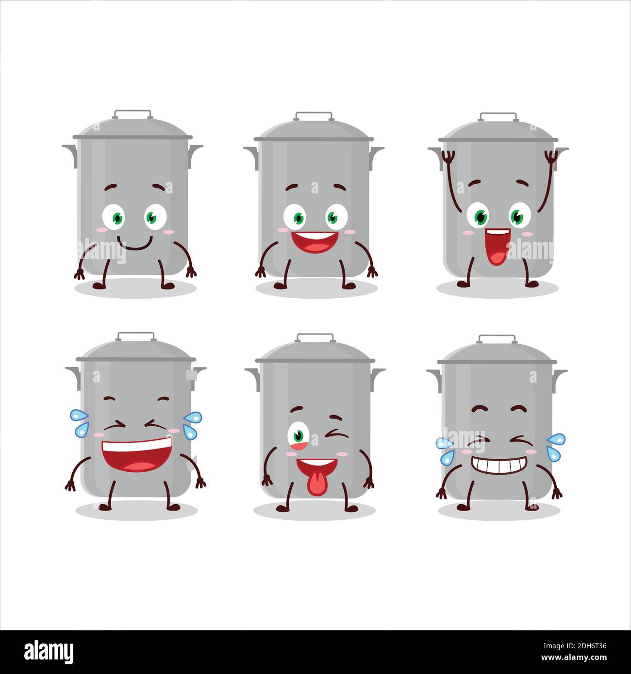 Cartoon character of stock pot with smile expression. Vector ...