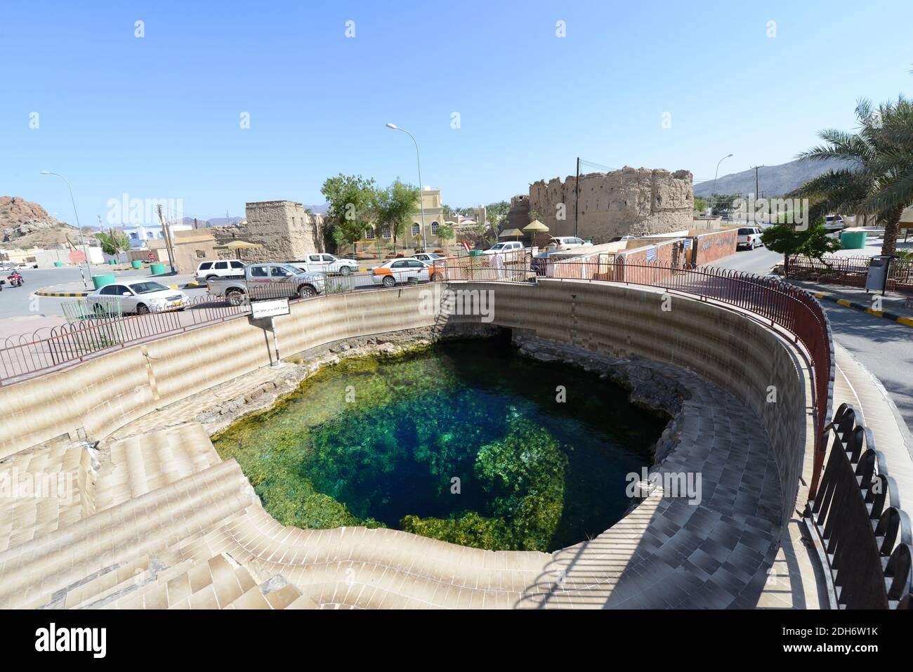Al Kasfah Hot Spring in Rustaq, Oman Stock Photo - Alamy