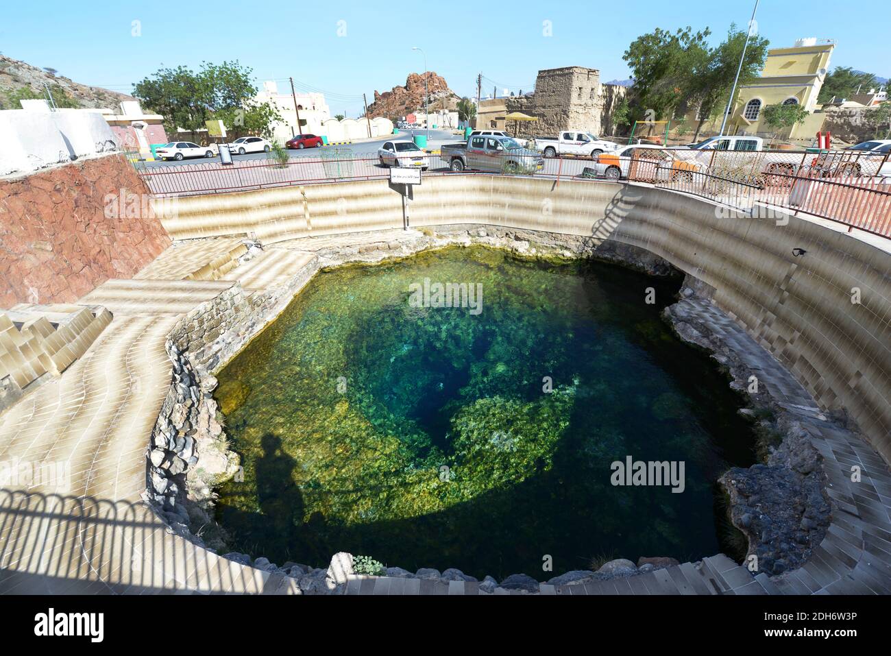 Al Kasfah Hot Spring in Rustaq, Oman Stock Photo - Alamy