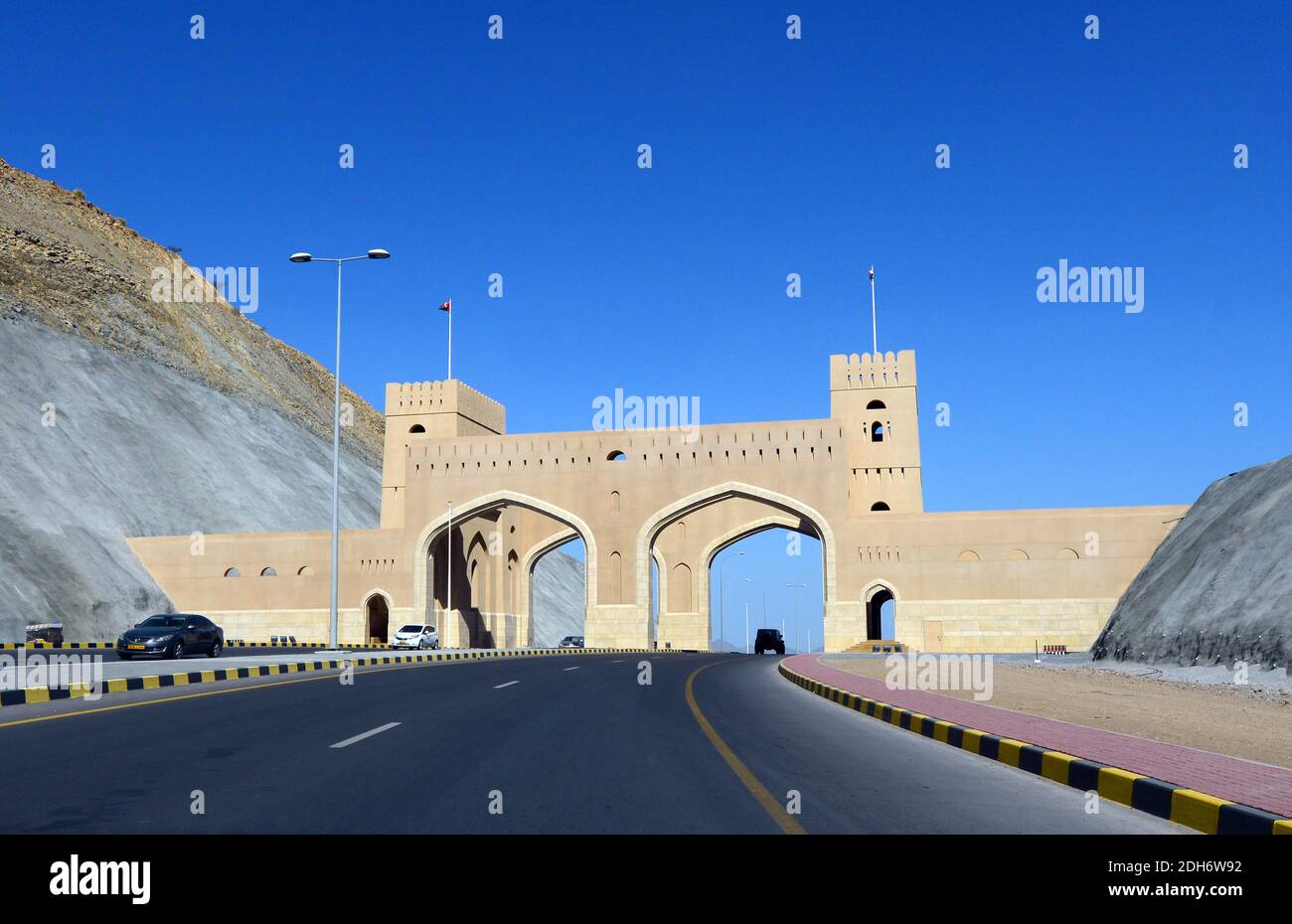 Rustaq city gate, Oman Stock Photo - Alamy