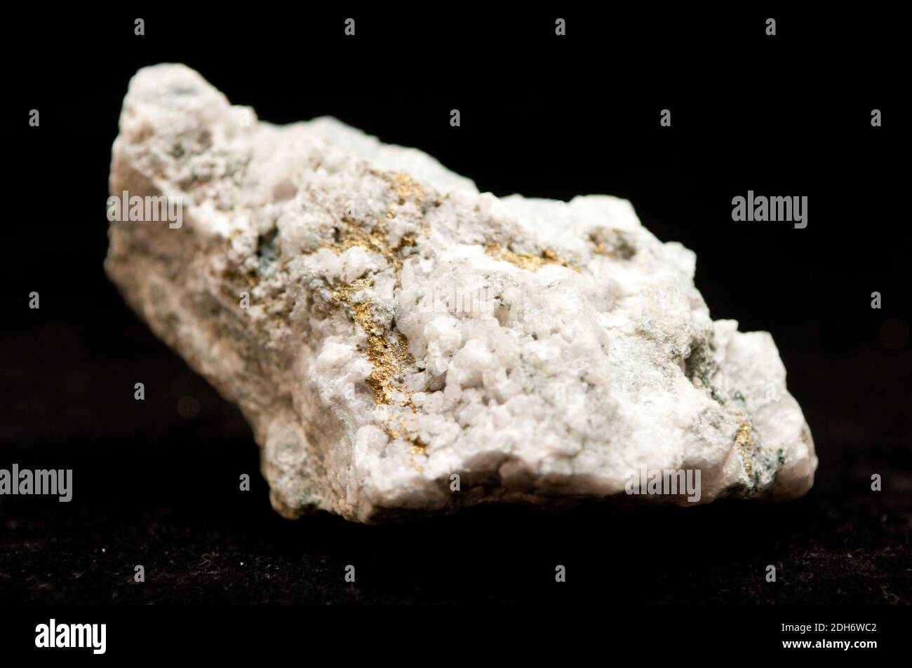chalcopyrite mineral sample with gold, copper and silver trace Stock ...