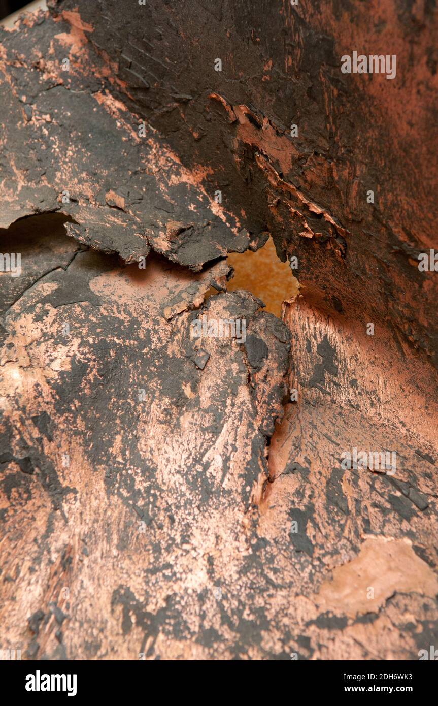 copper ore metal mineral sample used in manufacturing and jewelry Stock ...