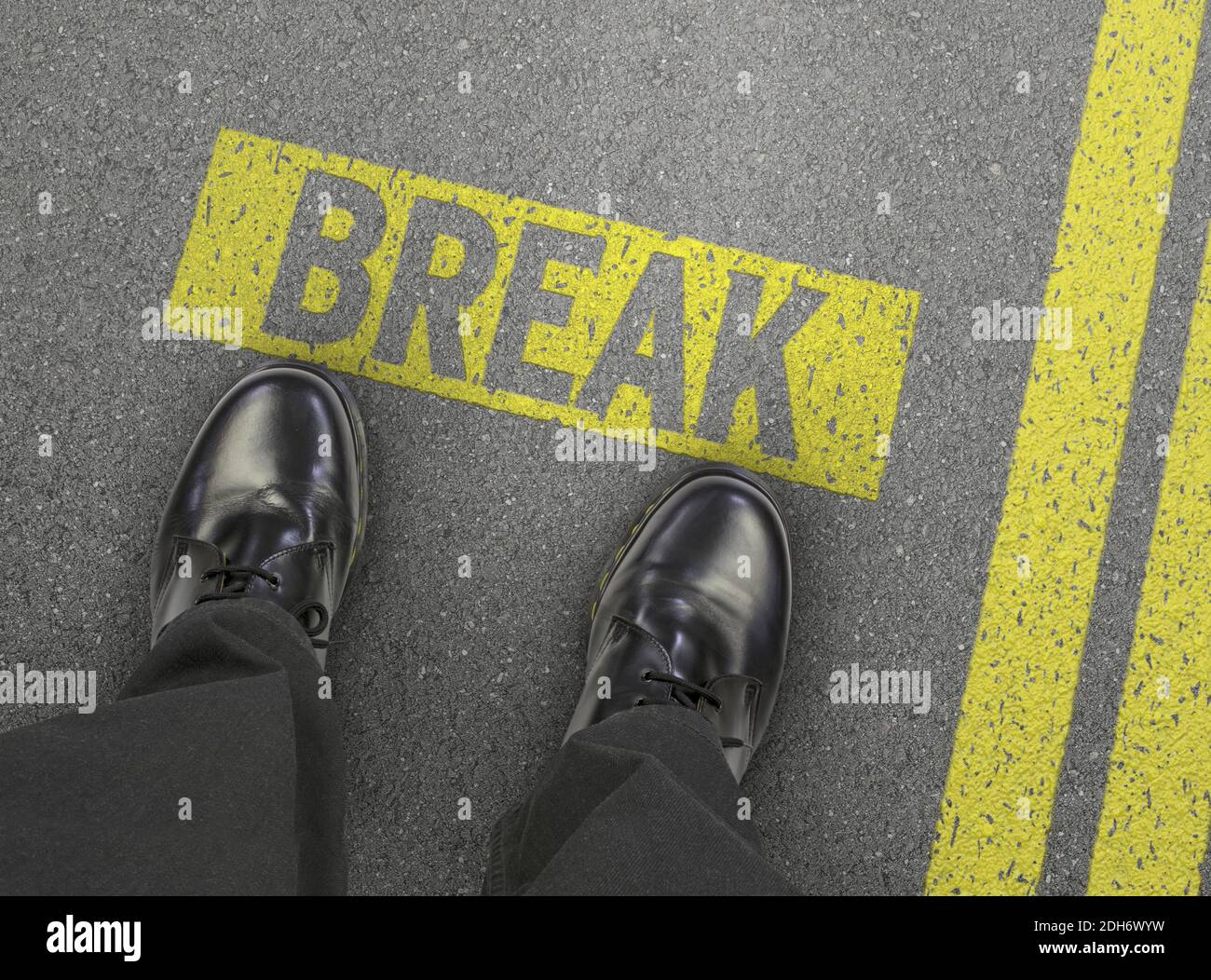 BREAK - A person need a break Stock Photo - Alamy