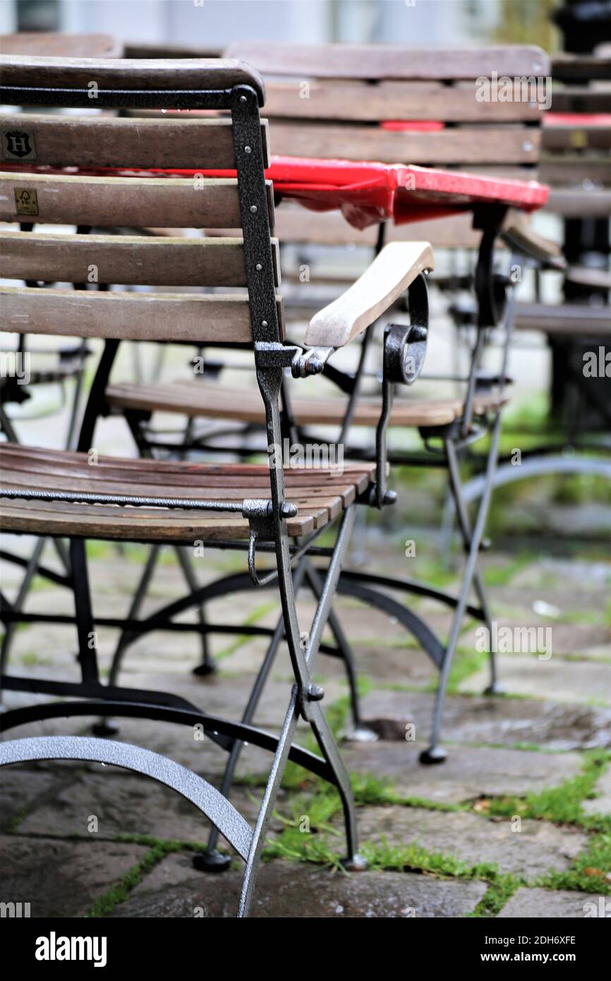 bench in park Stock Photo - Alamy