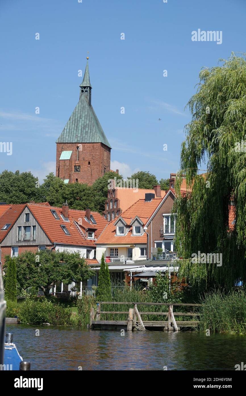 Moelln with church Stock Photo - Alamy