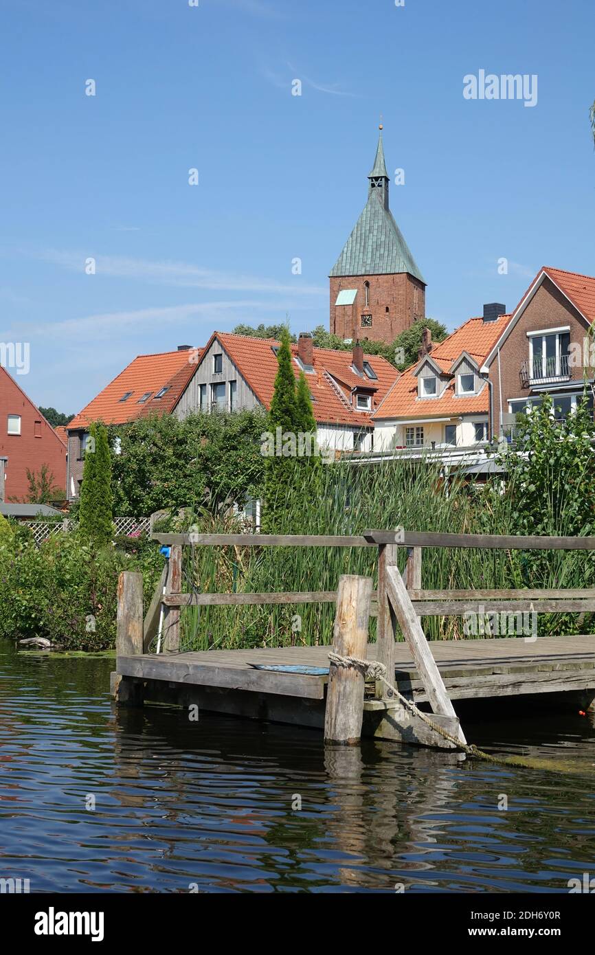 Moelln with church Stock Photo - Alamy