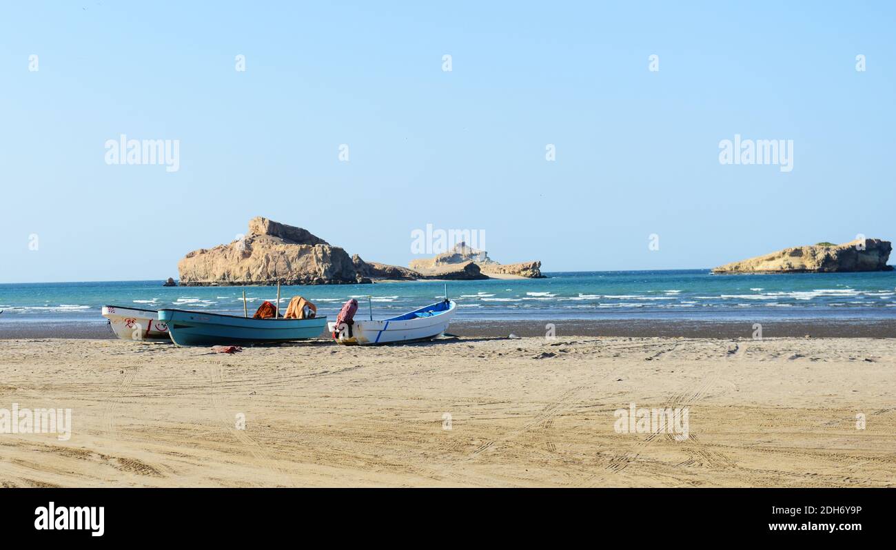 Al Sawadi Beach in Oman Stock Photo - Alamy