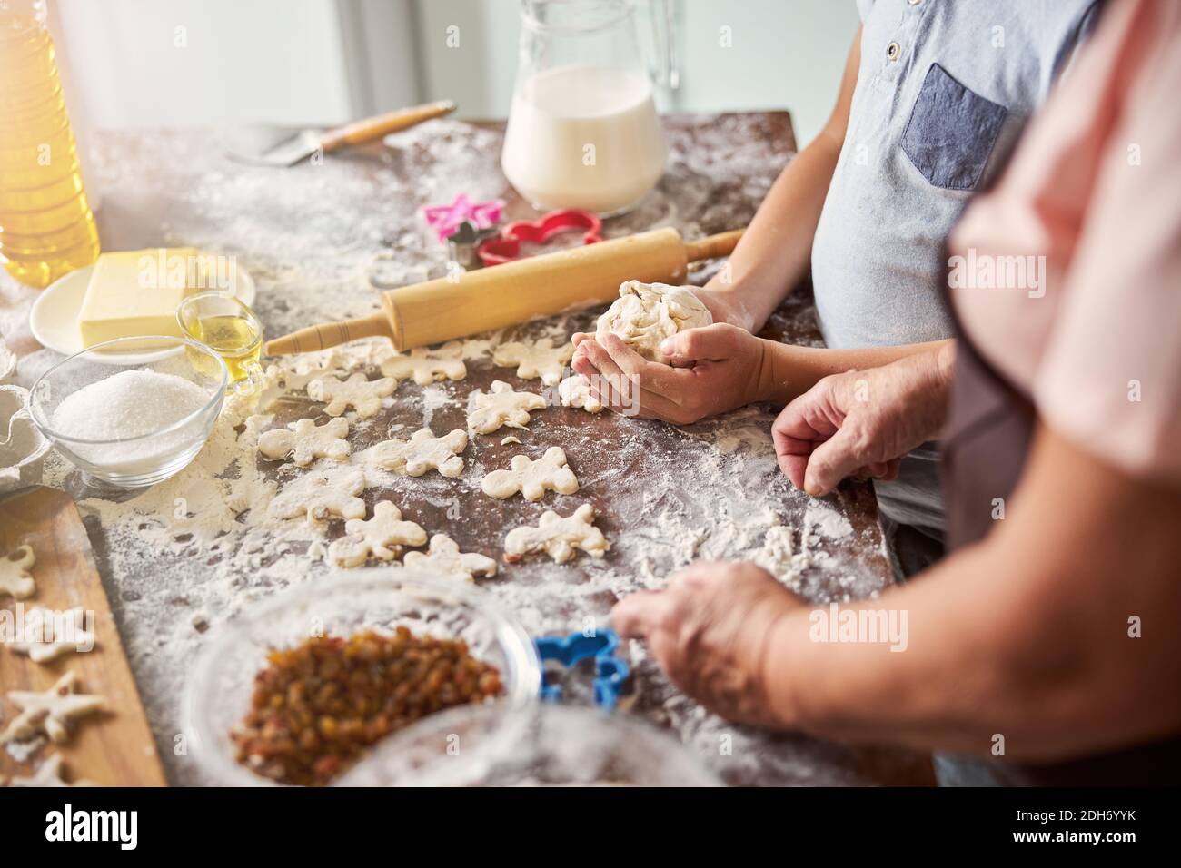 Making delicious cookies takes a long and fun process Stock Photo - Alamy
