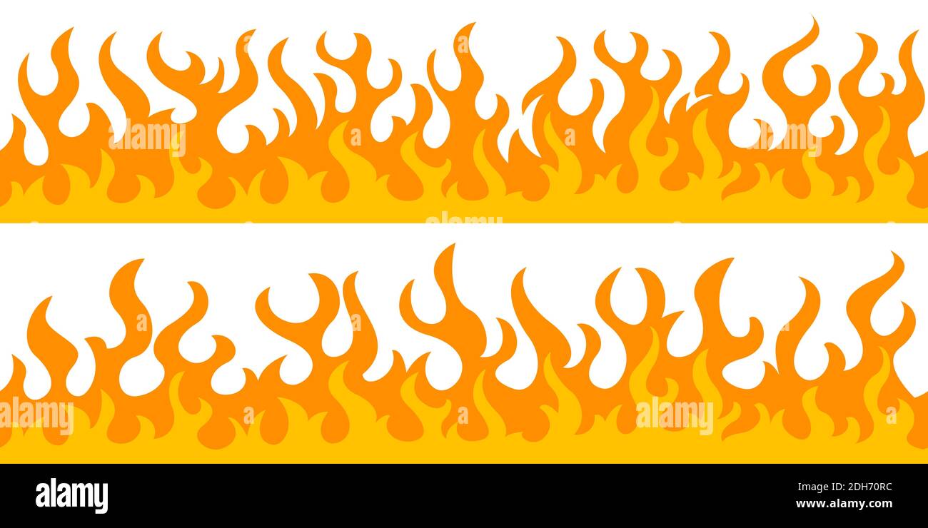 Fire flame frame borders Stock Vector Image & Art - Alamy