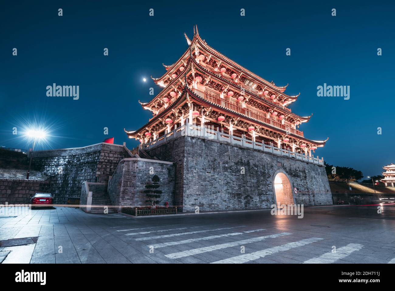 Ancient city and city wall ruins in Chaozhou, Guangdong Province, China ...