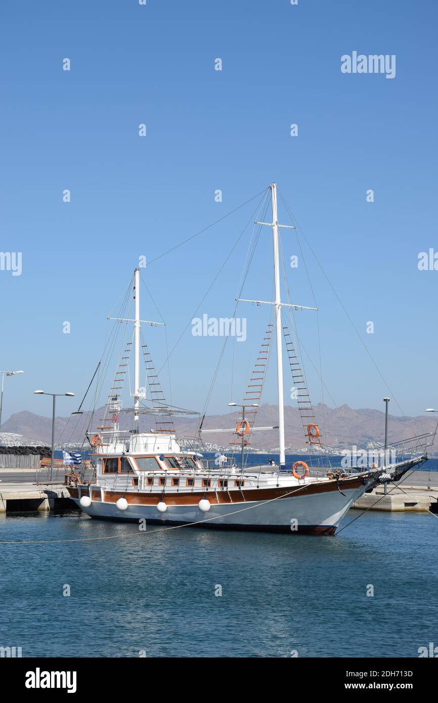 Port in Kos town Stock Photo - Alamy