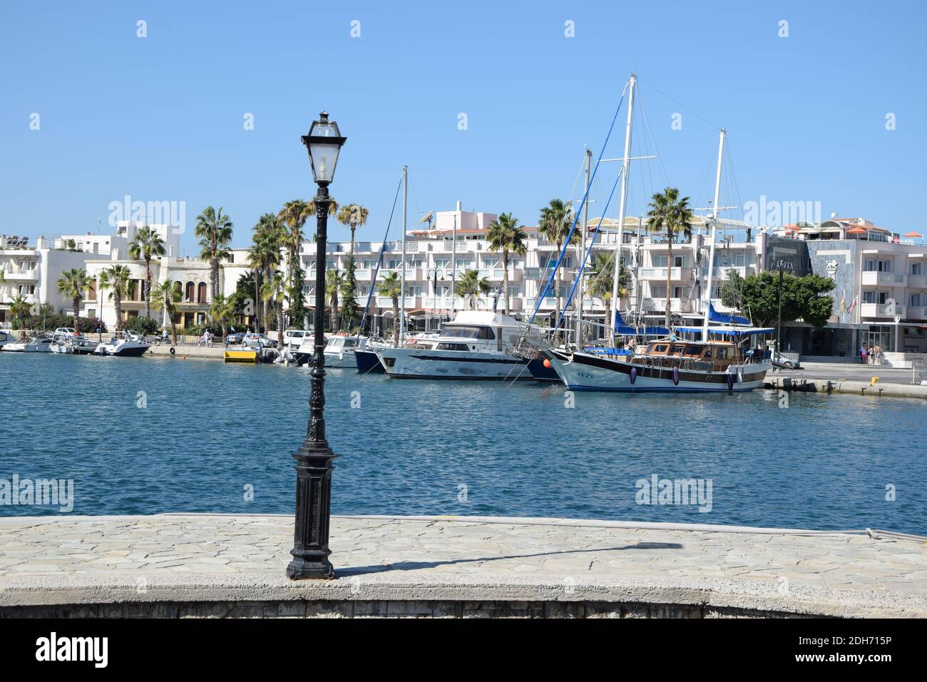 Port in Kos town Stock Photo - Alamy
