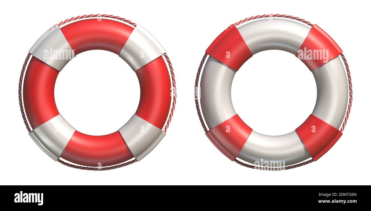 Life buoys 3D Stock Photo - Alamy