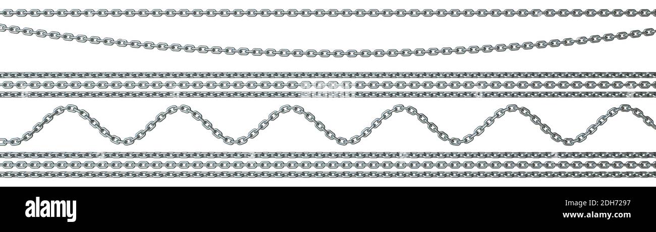 3d render background steel chains hi-res stock photography and images ...
