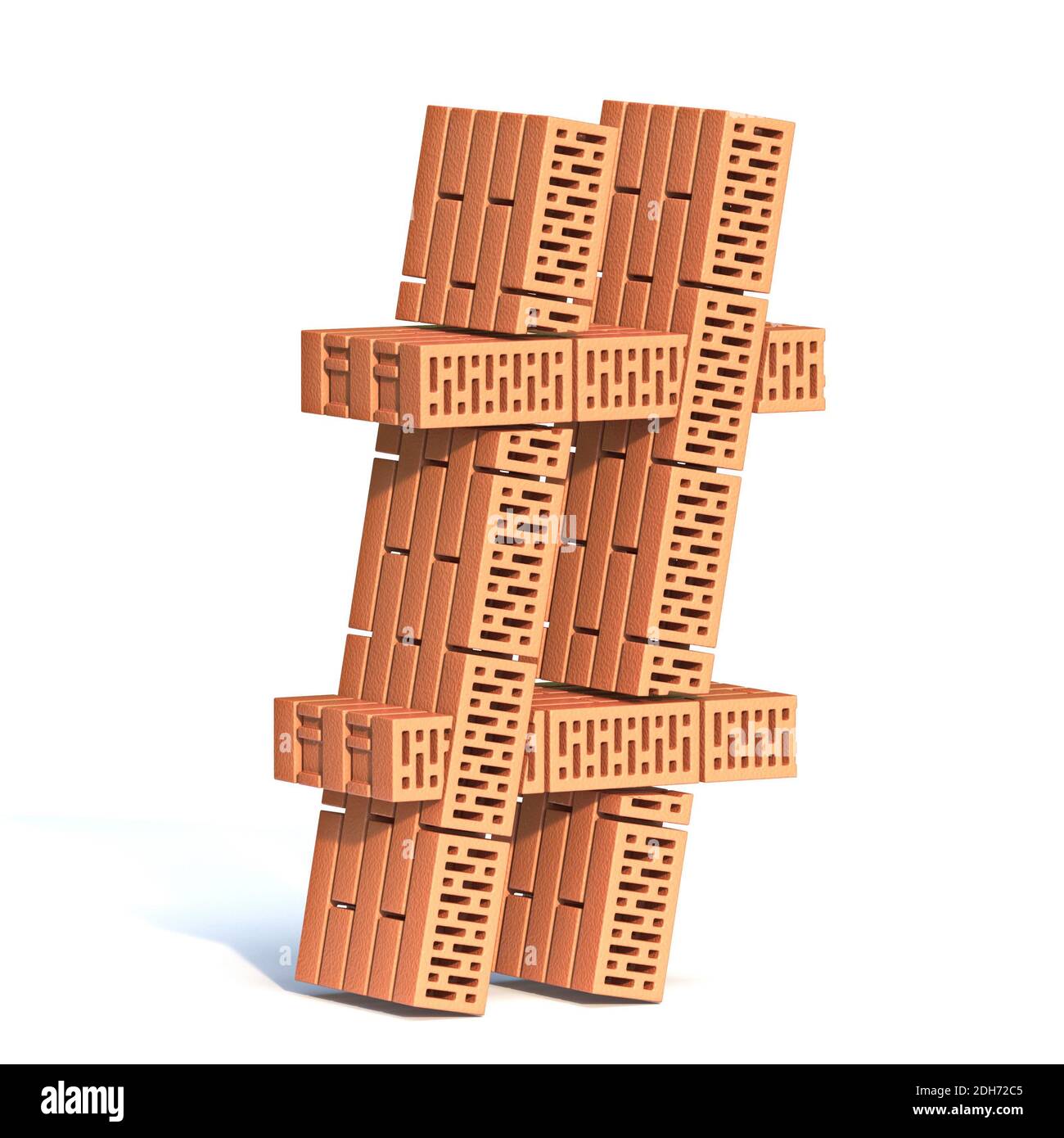 3d red hashtag symbol hi-res stock photography and images - Alamy