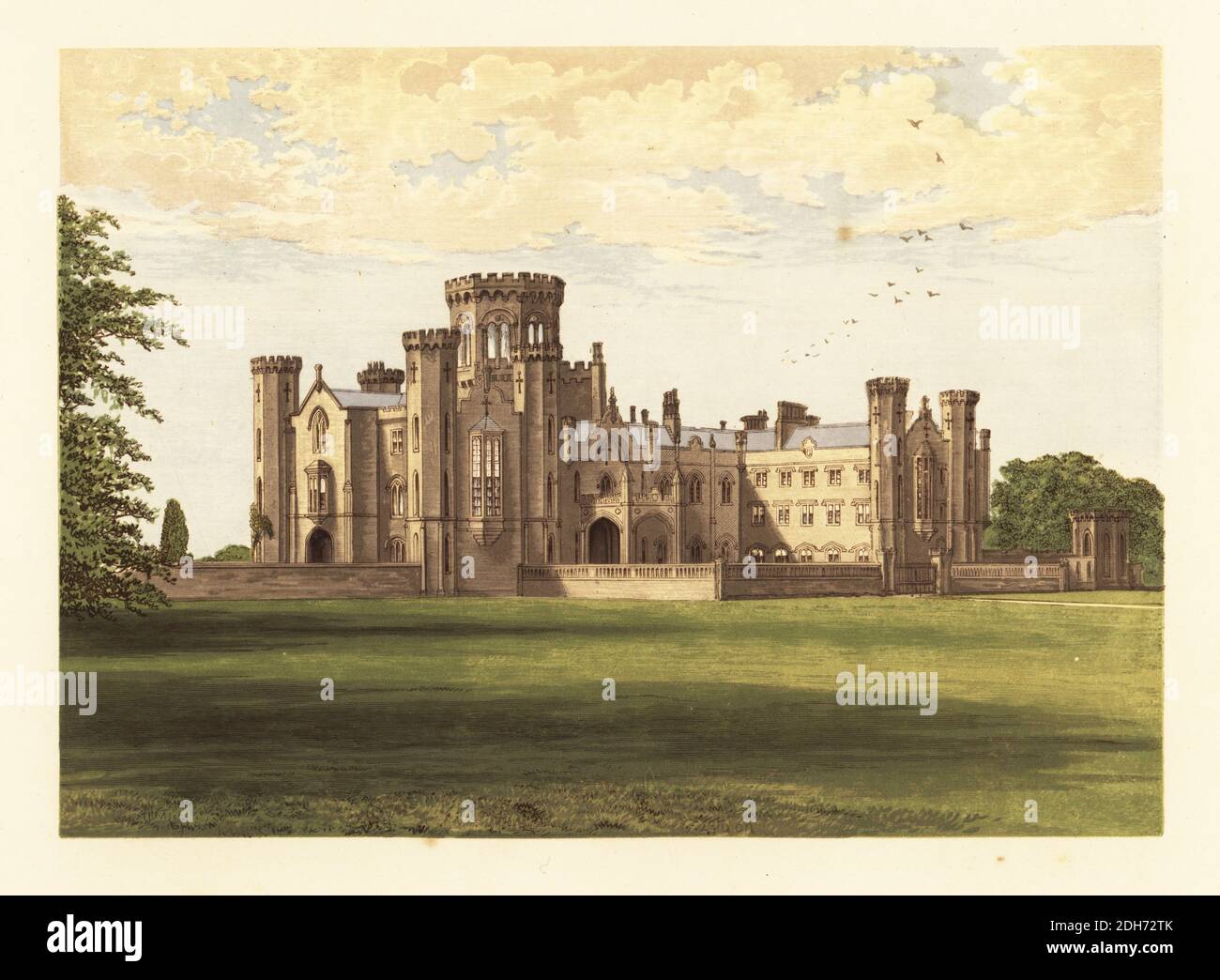 Studley Castle, Warwickshire, England. Gothic Revival style castle from ...