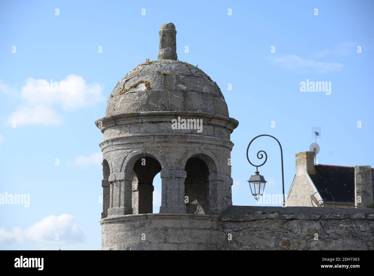 Tower in Roscoff, Brittany Stock Photo - Alamy